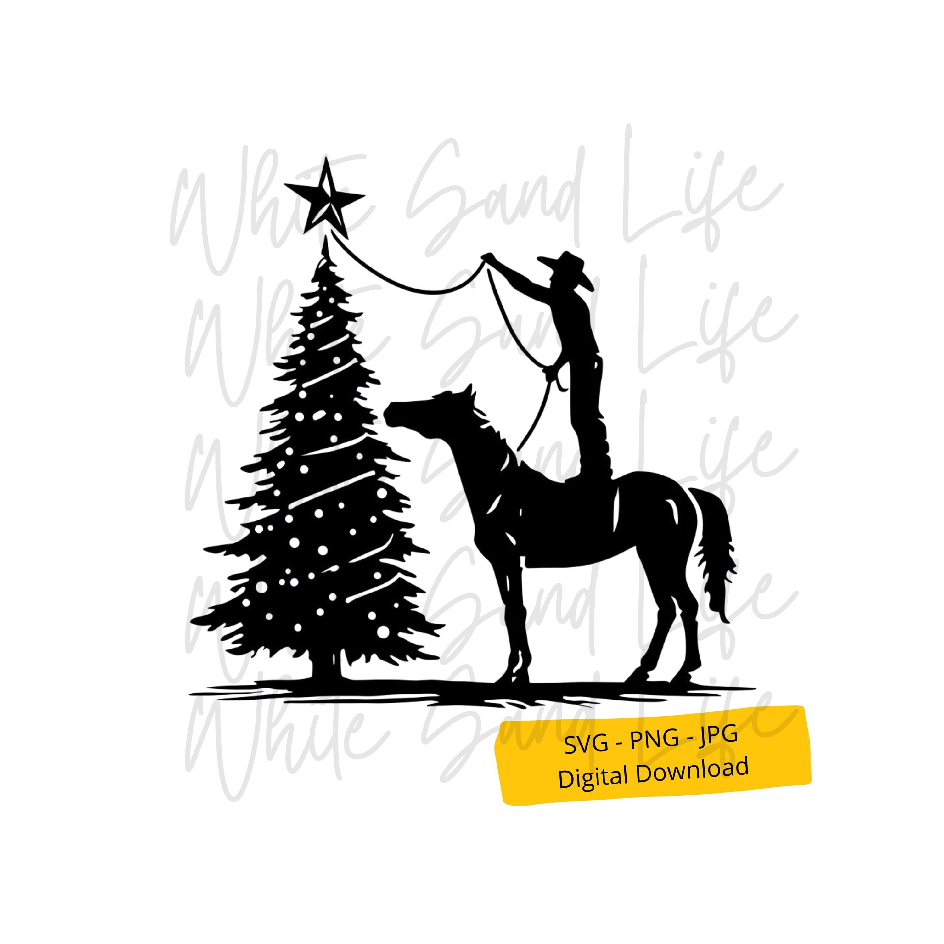 Cowboy Christmas Svg, Western Christmas Svg, Christmas Svg Files for ...
