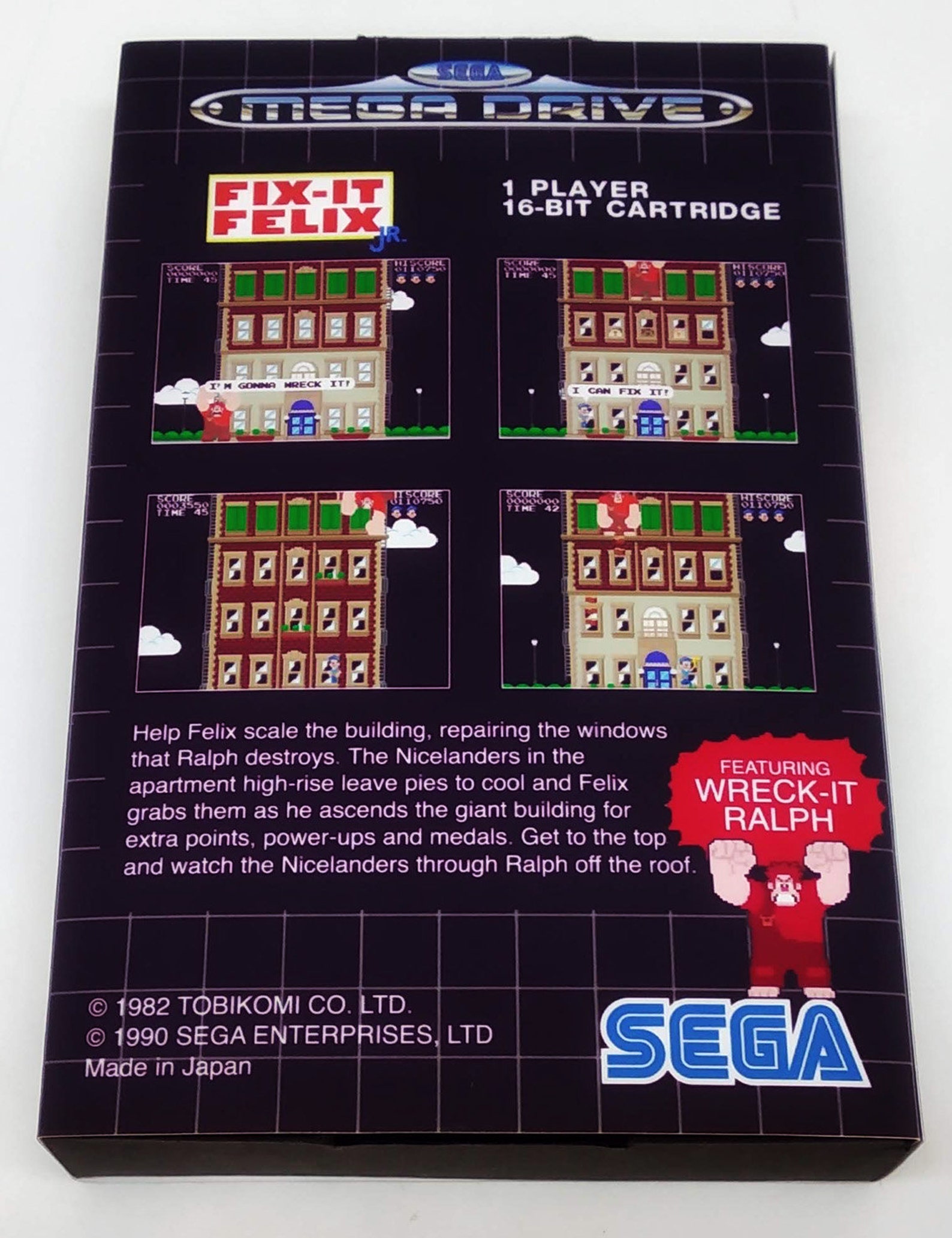 Fix It Felix Jr Sega Mega Drive Genesis Etsy