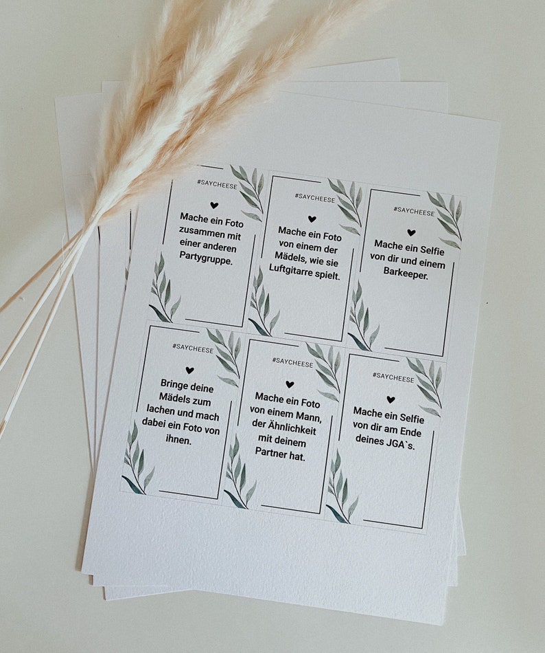 JGA Photo Tasks PDF Digital to Print Yourself - Etsy