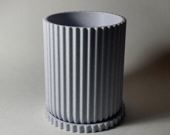 Plant Pot, 3D Printed Pot, Planter, 4 Inch Pot, Houseplant, Knit Pot ...