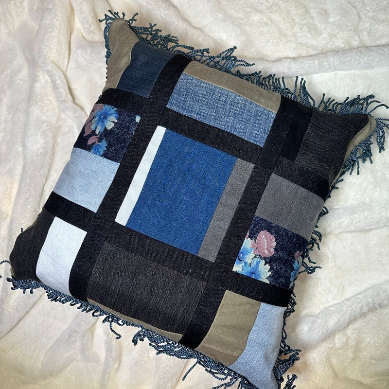 Denim Cushions - Etsy UK
