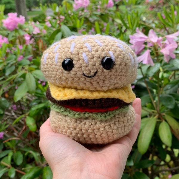 Crochet Cheeseburger - Etsy