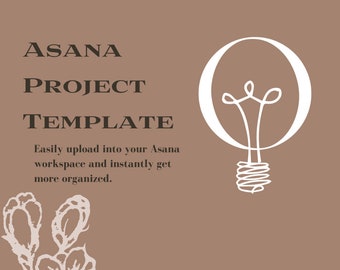 Asana Template - Etsy