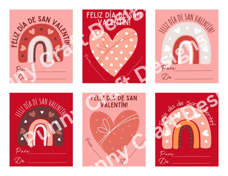 Printable SPANISH Valentine Cards - Etsy