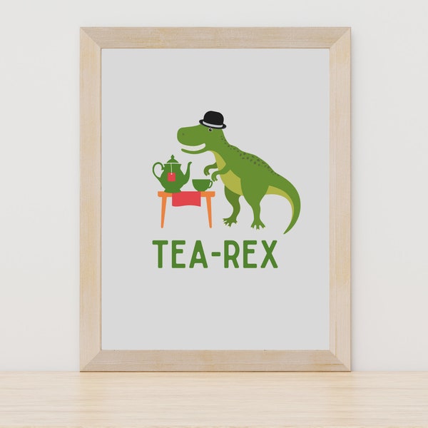 Tea Rex - Etsy