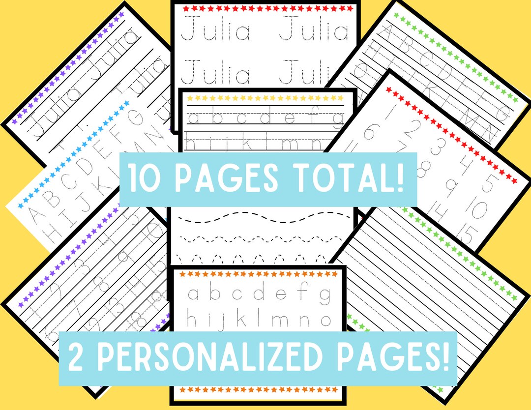 Personalized Fine Motor Writing Practice Digital Download - Etsy