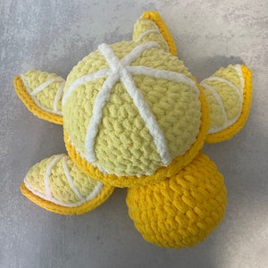 Lemon Turtle Crochet Plush - Etsy