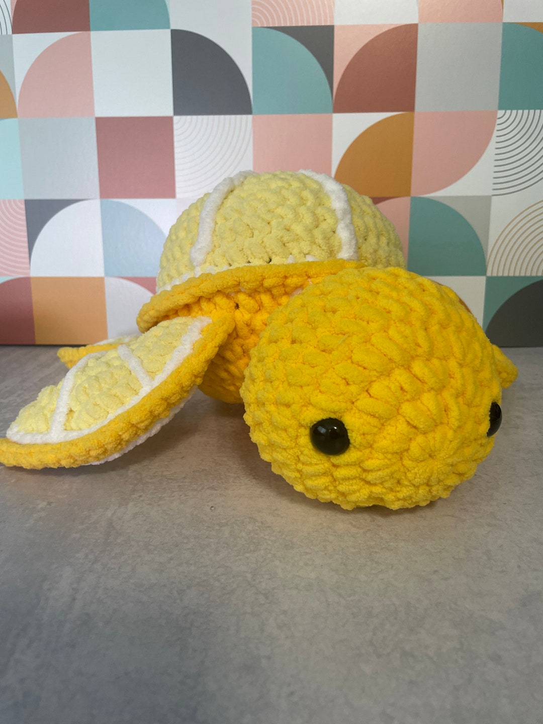 Lemon Turtle Crochet Plush - Multiple Sizes Available - Etsy