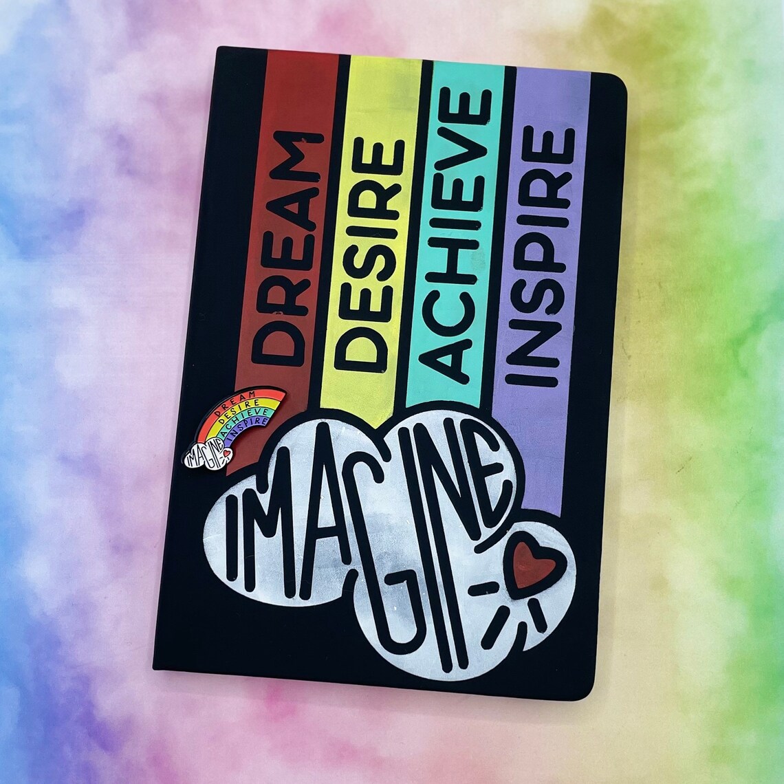 Imagine Rainbow A5 Journal - Etsy