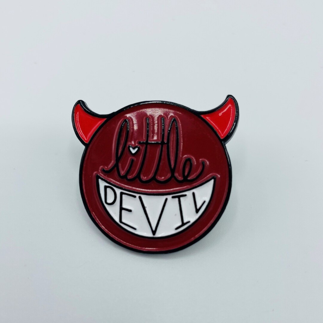 Little Devil 1.25" Soft Enamel Pin - Etsy UK