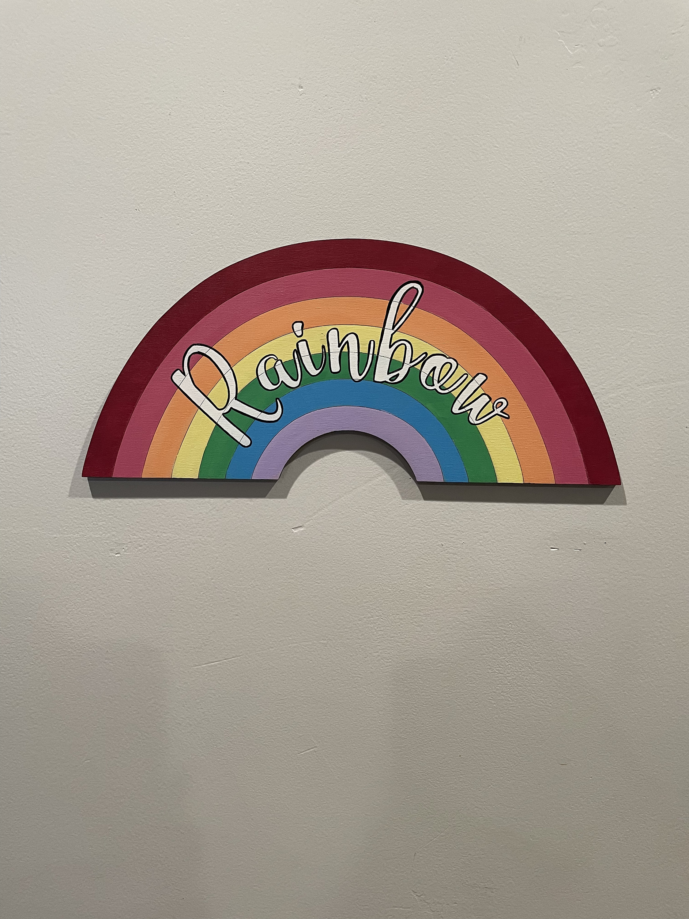 Rainbow 12 Wood Sign - Etsy