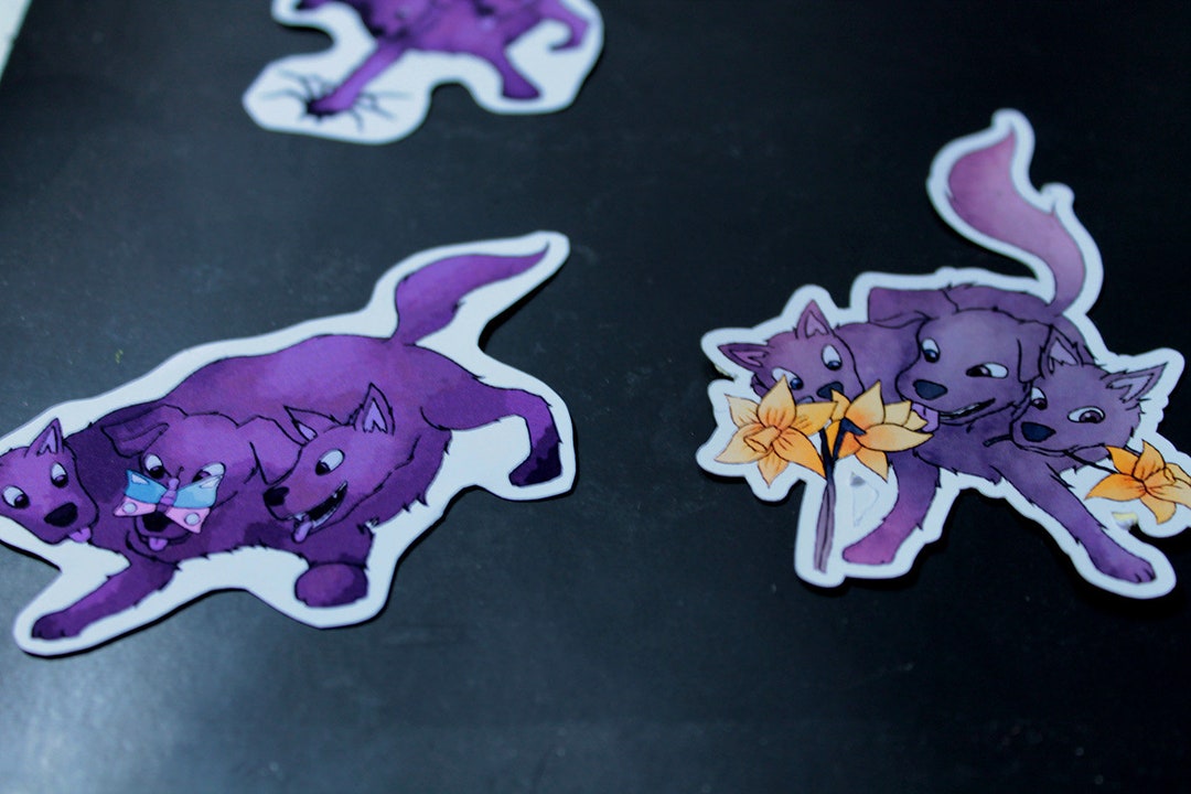Cerberus Crew Stickers Creepy Cute Stickers - Etsy