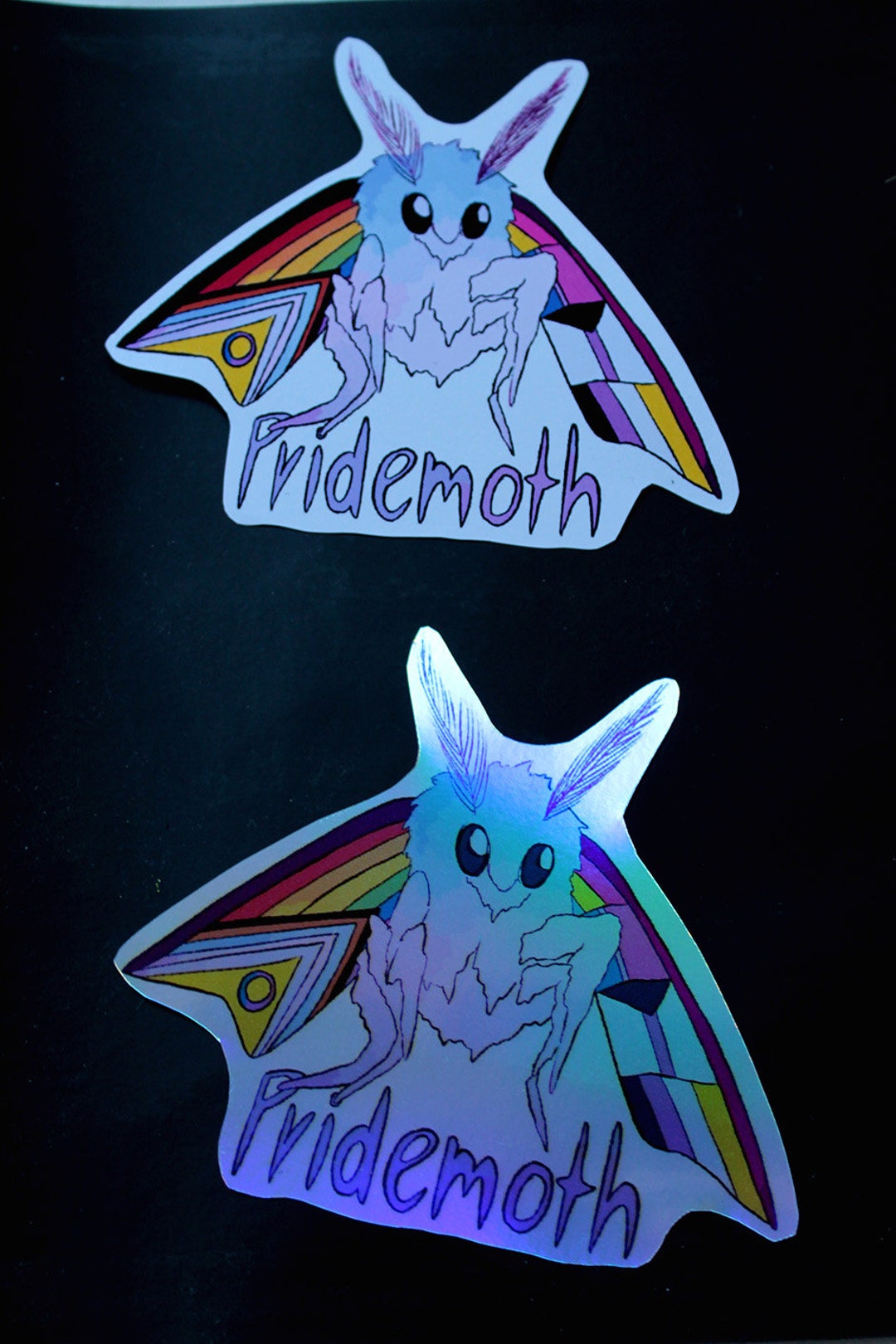 Pride Moth Creepy Cute Stickers, Magnets, Charms and Buttons 58 Mm - Etsy