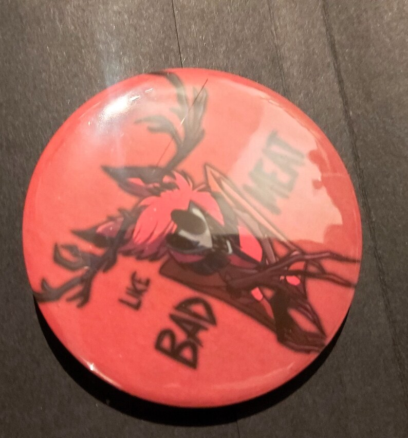 Hazbin Hotel Alastor Radio Demon Sticker Magnets Buttons 58 Mm Fanart ...