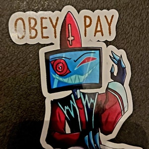 Hazbin Hotel Vox TV Demon Sticker Buttons 58 Mm Fanart - Etsy