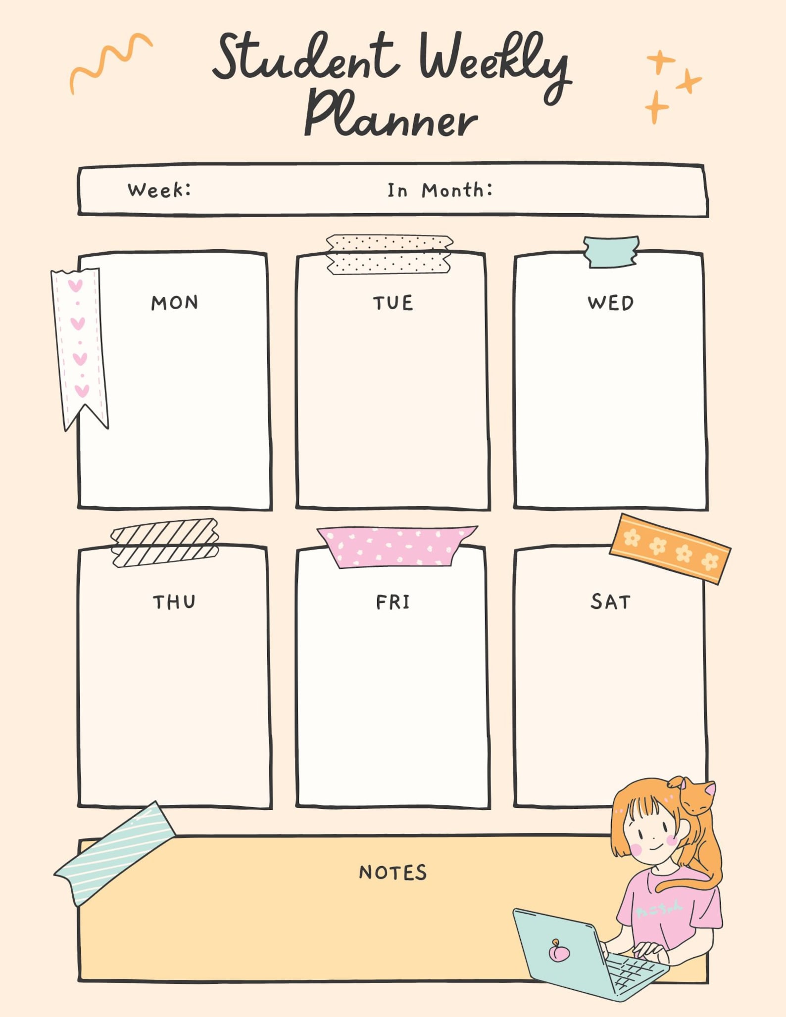Help Your Student Get Organized With Student Planner - Etsy