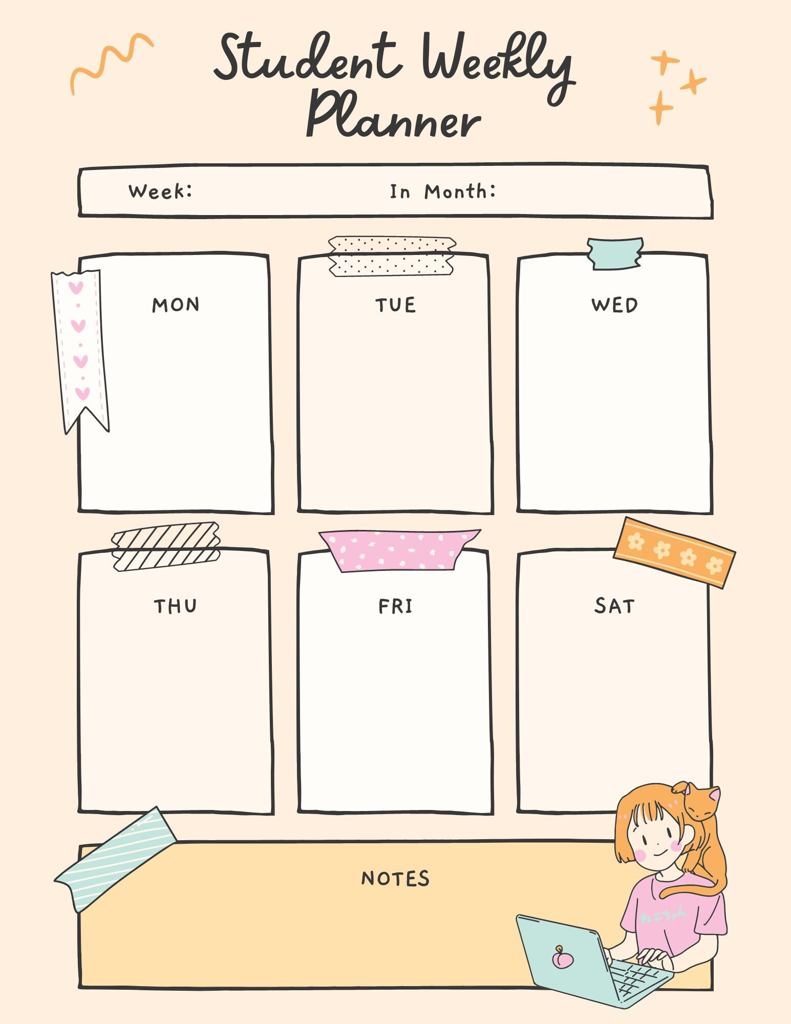 Help Your Student Get Organized With Student Planner - Etsy