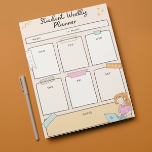 Help Your Student Get Organized With Student Planner - Etsy