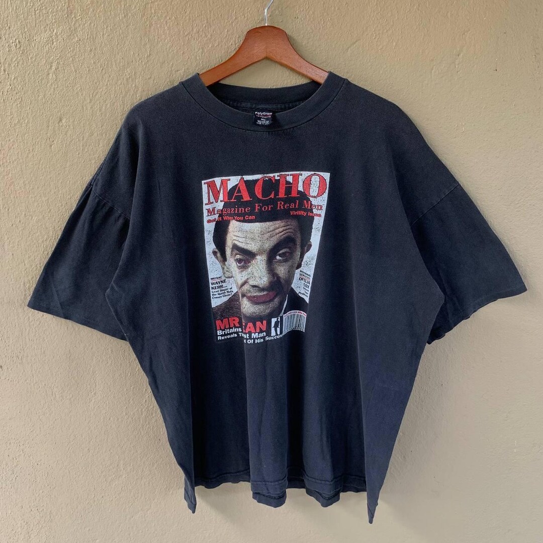Vintage 90s Mr Bean Macho Magazine Tees - Etsy UK
