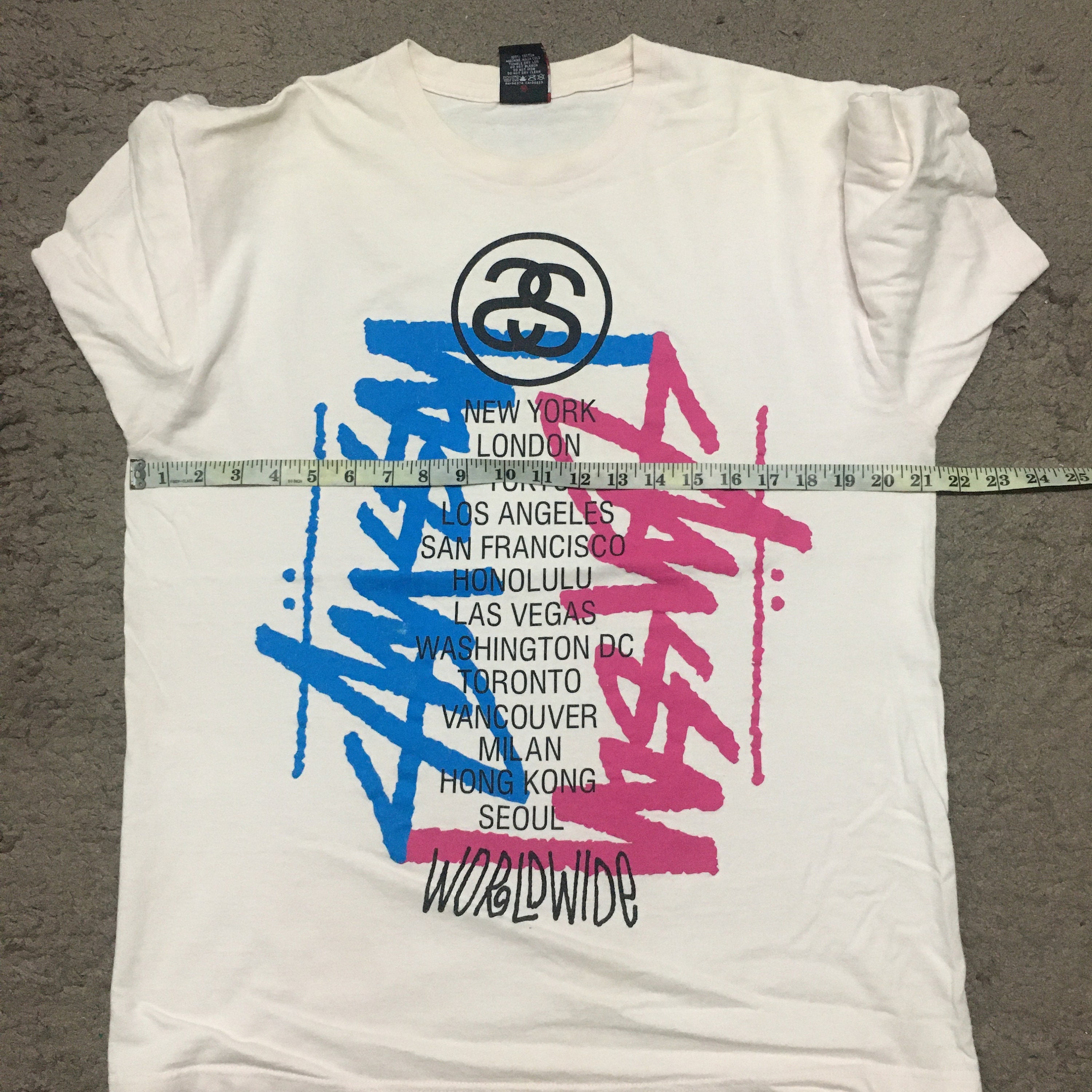 Vintage Stussy Worldwide Double S Center Logo - Etsy