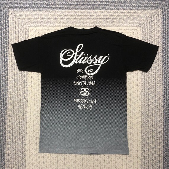 Stussy World Tour ‘Double Logo’ Mesh Tees - Gem