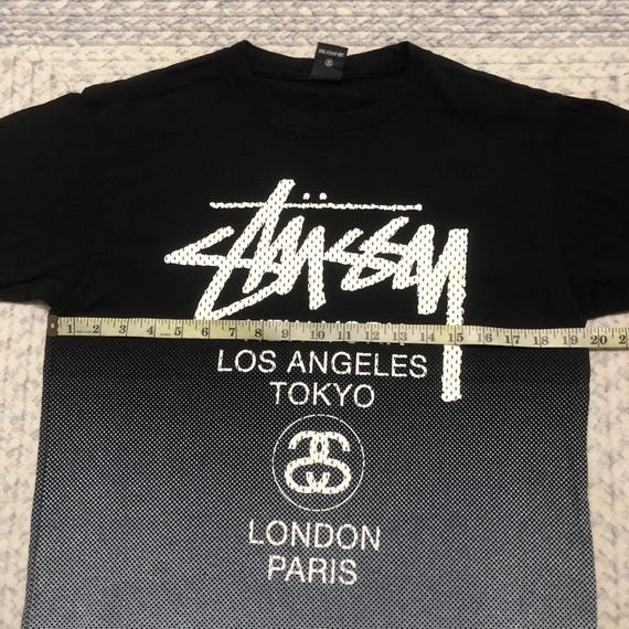 Stussy World Tour ‘Double Logo’ Mesh Tees - Gem