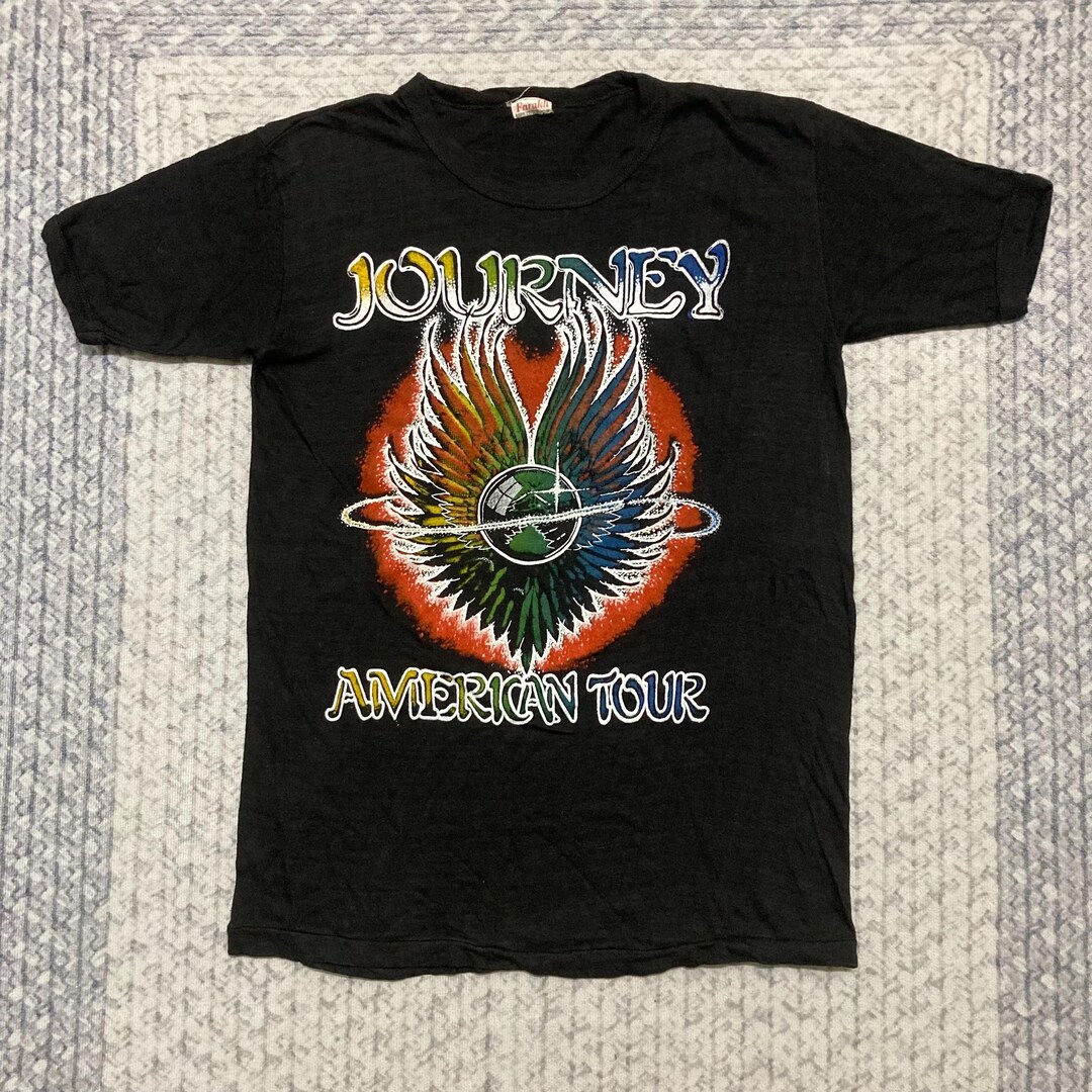 Distressed Vintage 1980 Journey Band American Tour Tees - Etsy