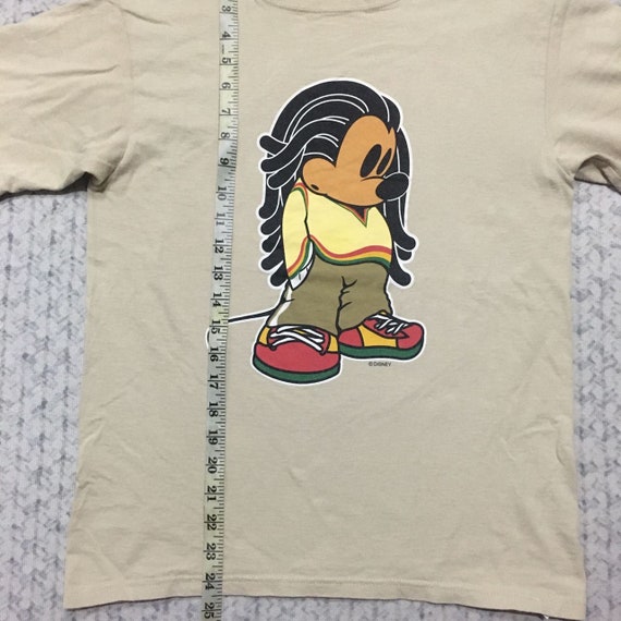 Vintage Y2K Mickey Mouse Rasta x Bob Marley Tshirt - Gem