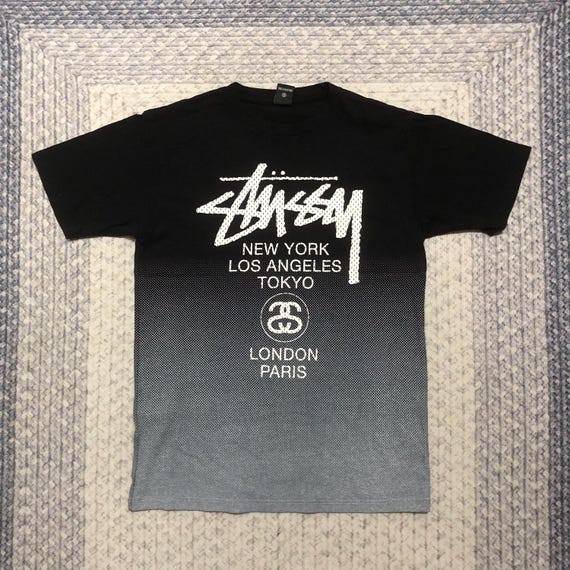 Stussy World Tour ‘Double Logo’ Mesh Tees - Gem
