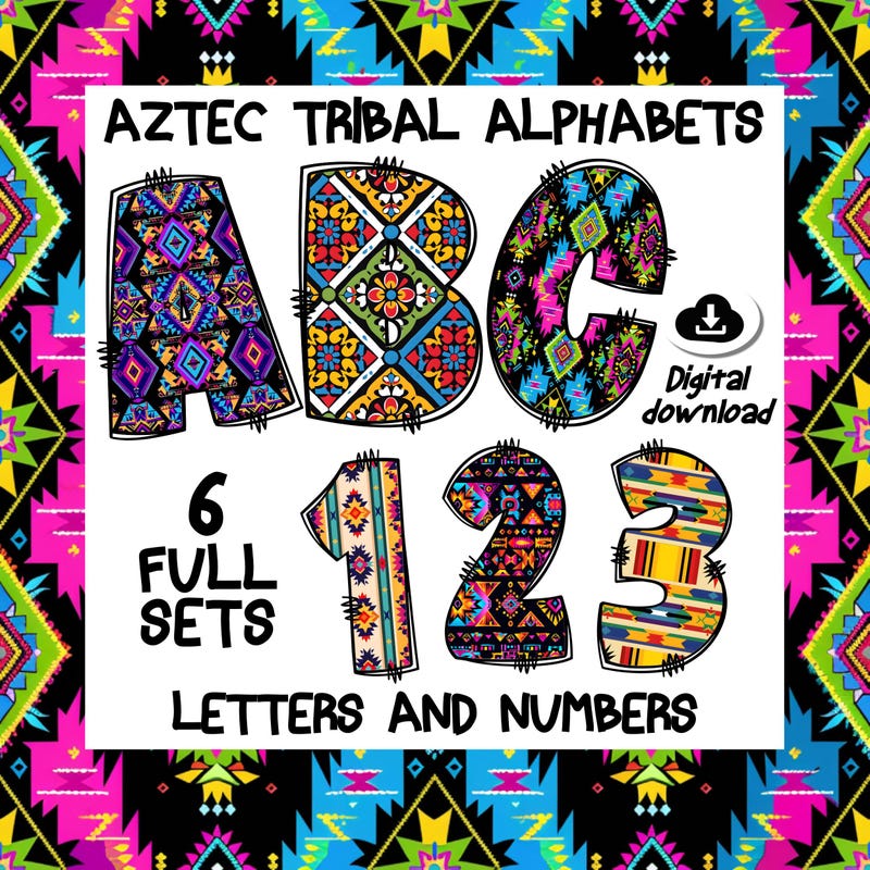 Aztec Letters - Etsy