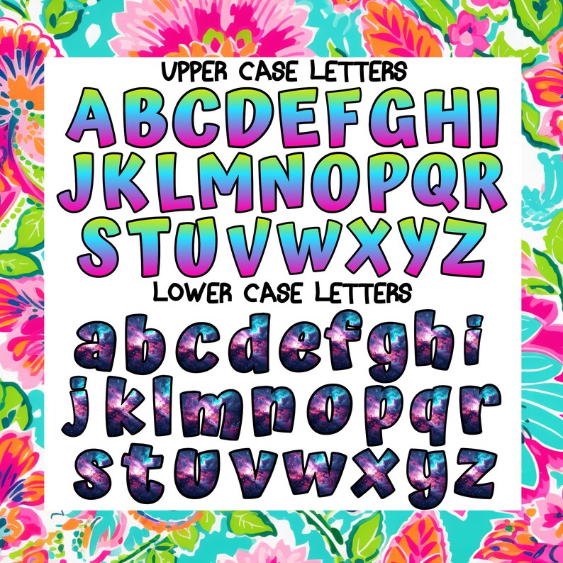 Font Bundle: 100 Transparent PNG Alphabet Clipart (digital Download) - Etsy