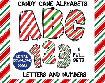 Digital Download | Doodle Christmas Candy Cane Pattern Fill 3 | PNG ...
