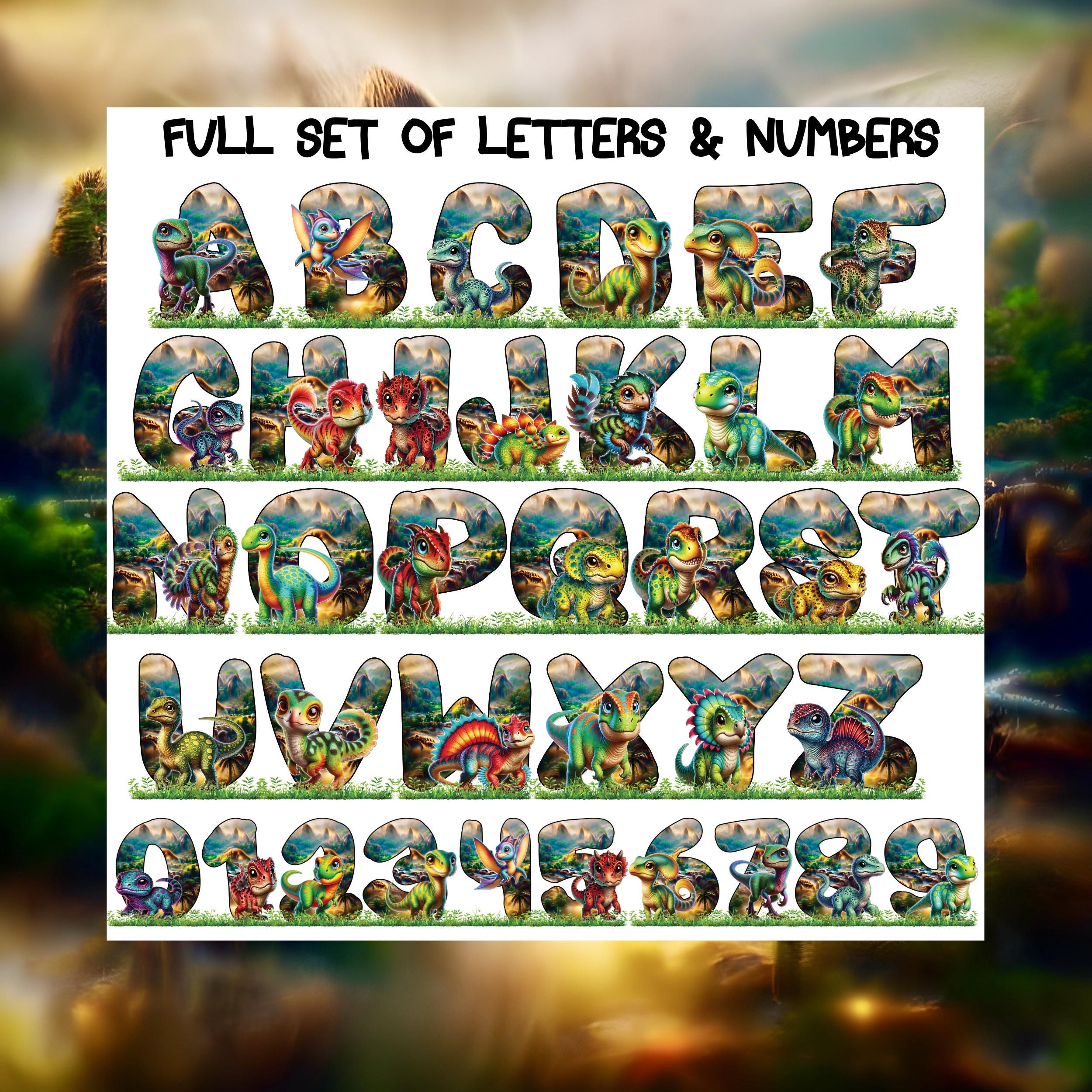 Dinosaur Alphabet PNG: Dino Letters Clipart (digital Download) - Etsy ...