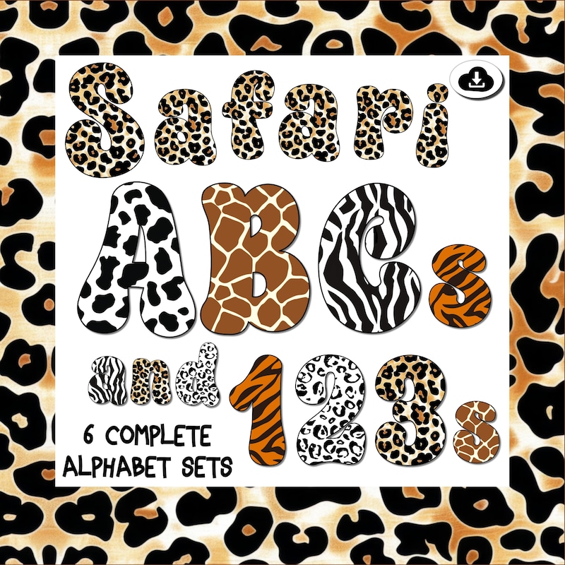 Safari Letters - Etsy