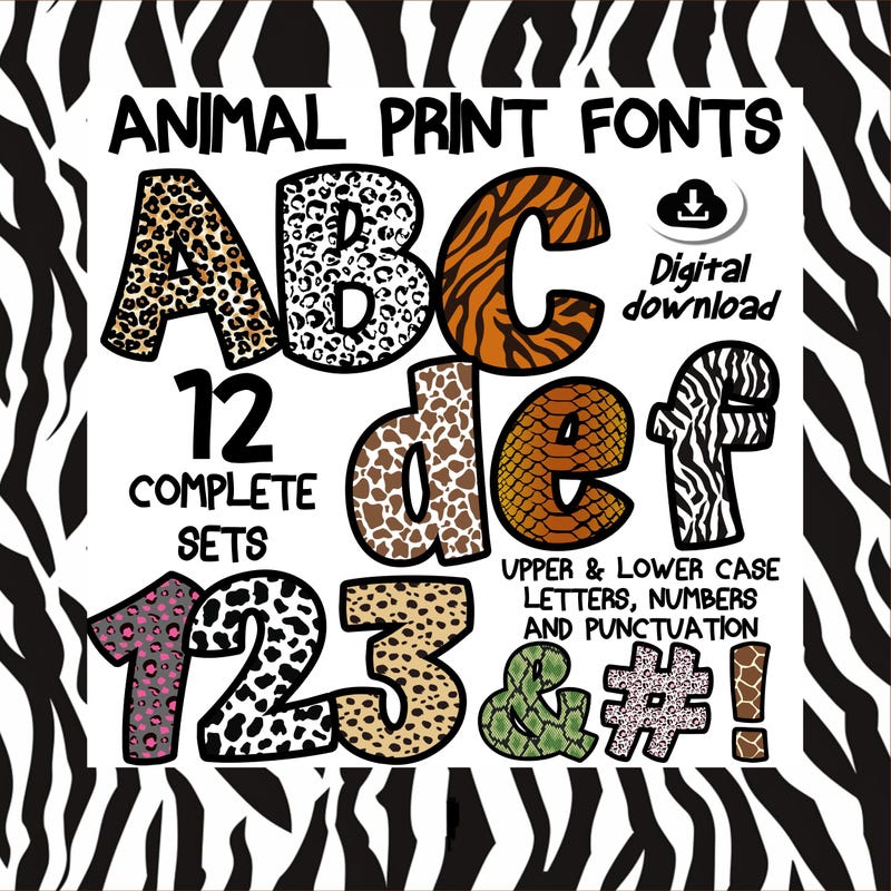 Safari Letters - Etsy