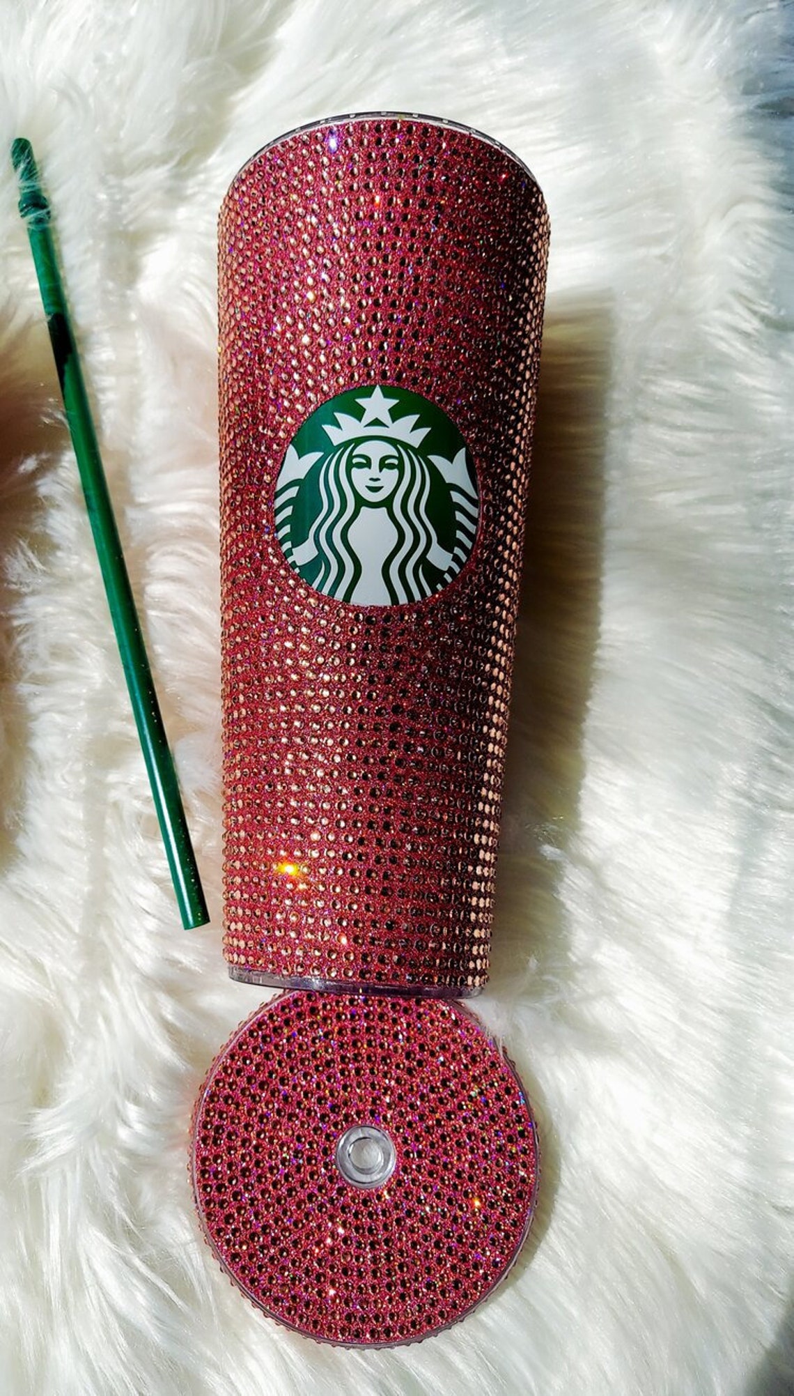 Rhinestone 24 Oz Double Walled Starbucks Cup - Etsy