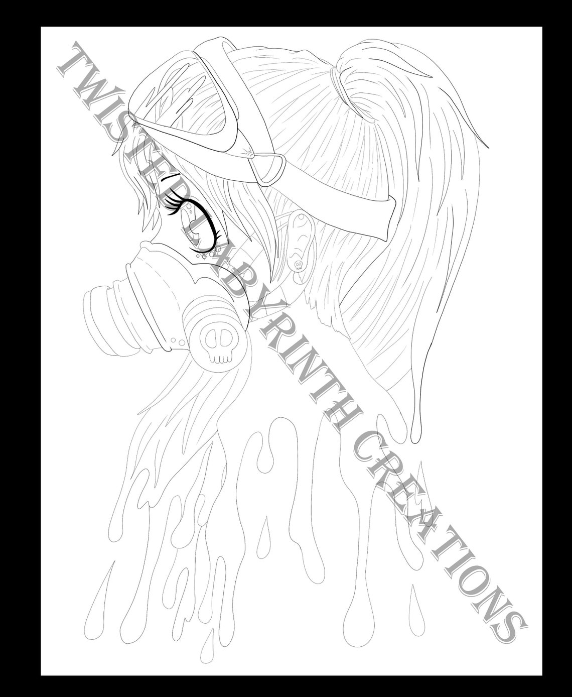 Toxic Printable Color Page - Etsy