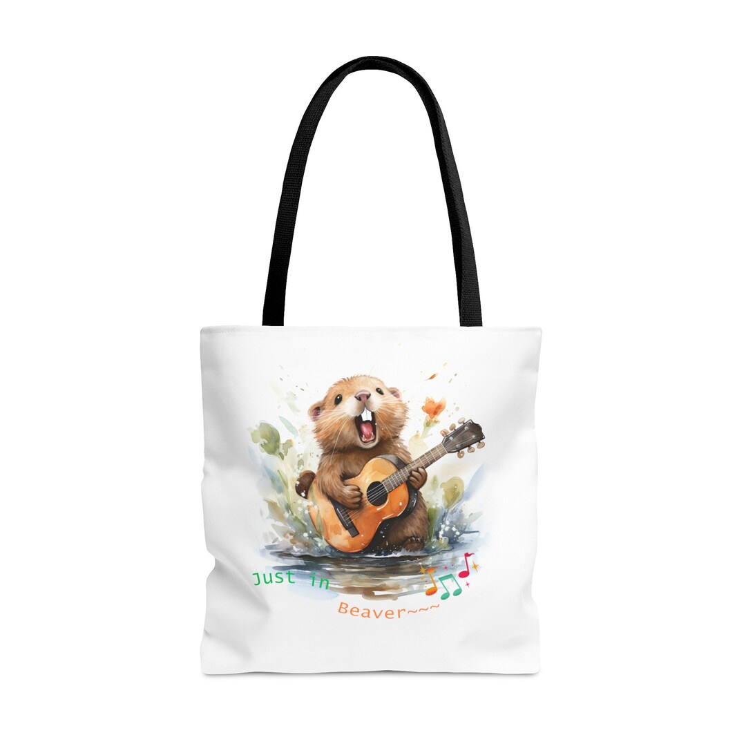 Just in Beaver, Cute and Funny Beaver, Tote Bag (AOP) - Etsy