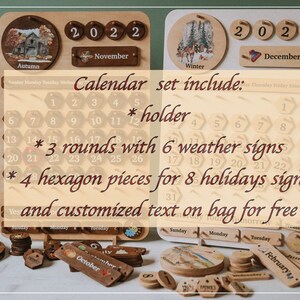 Wooden Perpetual Calendar for Kidsmontessori Classroom - Etsy