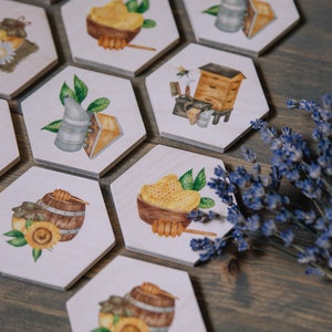 Wooden Bee Keeping Memory Games for Kids,montessori Toys, Matching Set ...