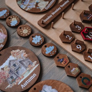 Wooden Perpetual Calendar for Kidsmontessori Classroom - Etsy