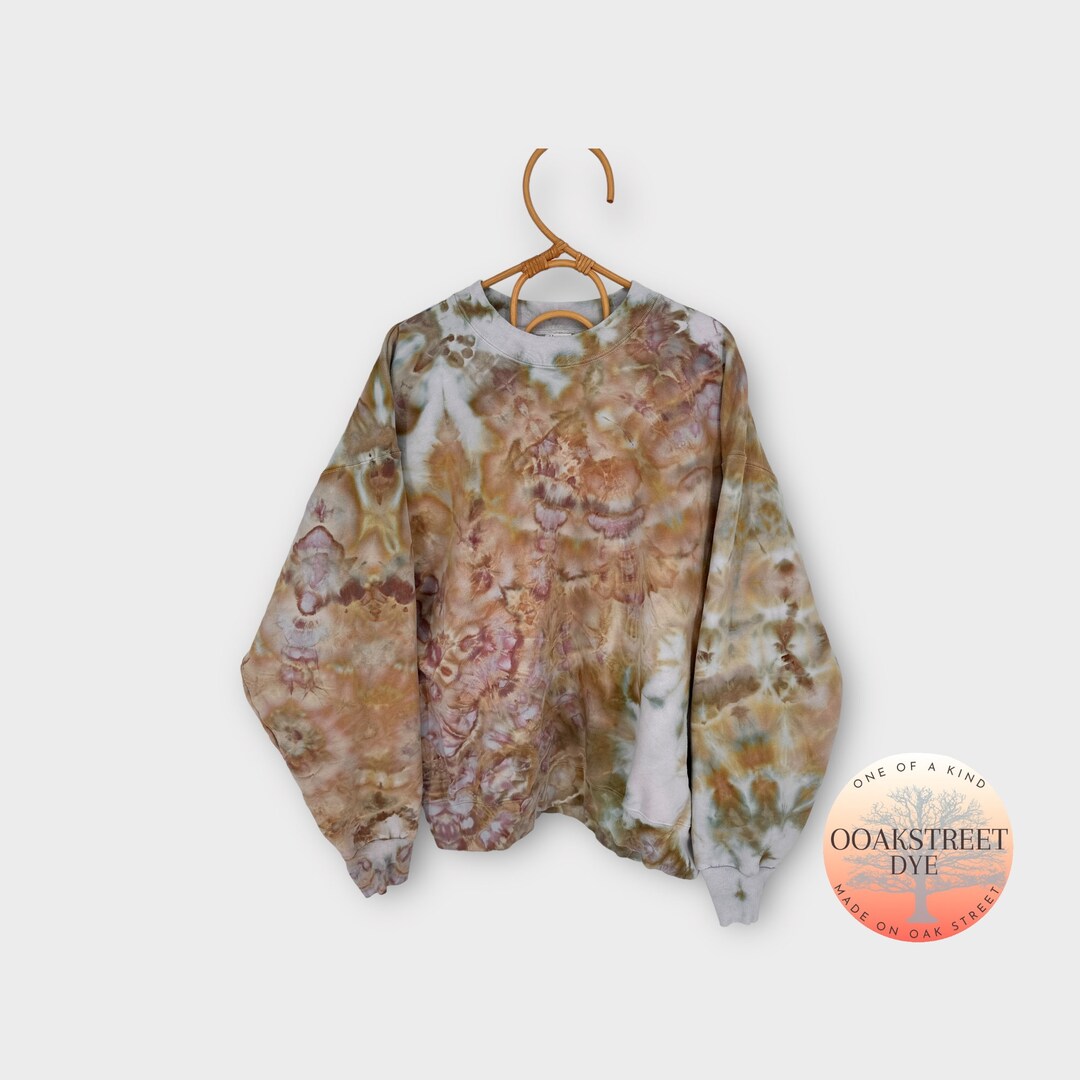 Made to Order Ice Dye Sweatshirt, HYDRANGEA, Custom Tie Dye Sweatshirt ...