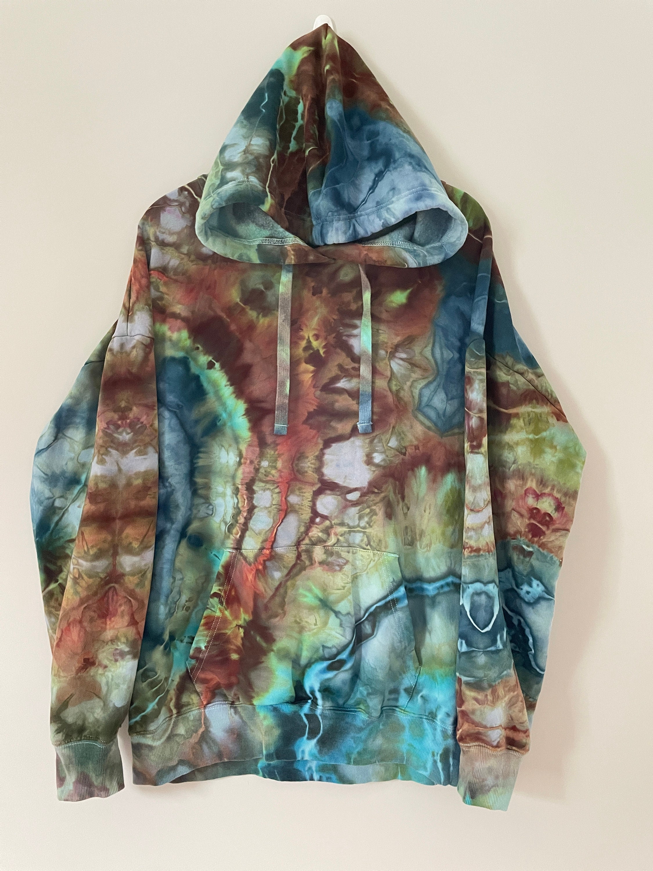 Made to Order Custom Ice Dye Hoodie DEEP SEA Tie Dye Hoodie - Etsy