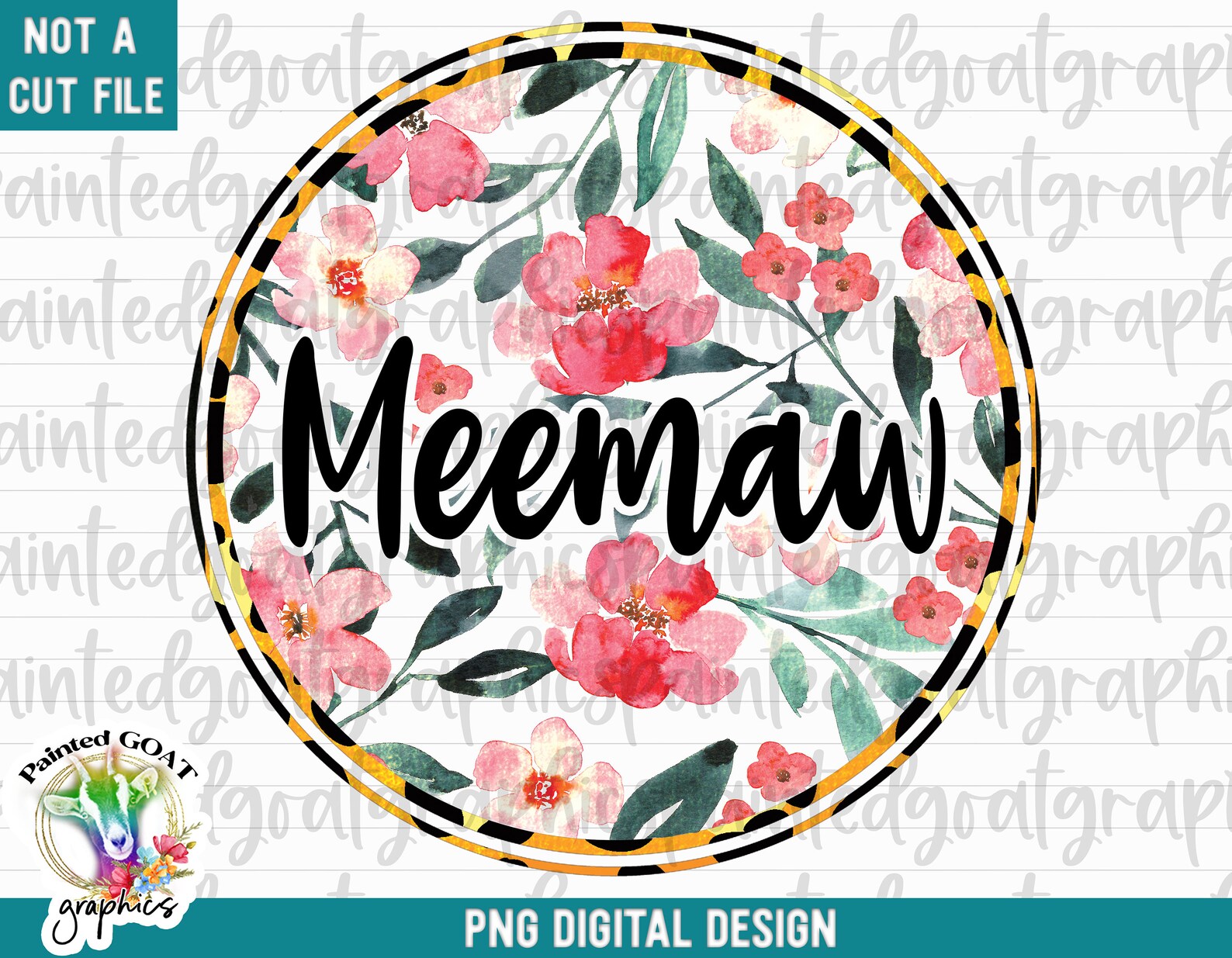 Meemaw PNG Floral Grandma PNG Grandma Sublimation Floral - Etsy Canada