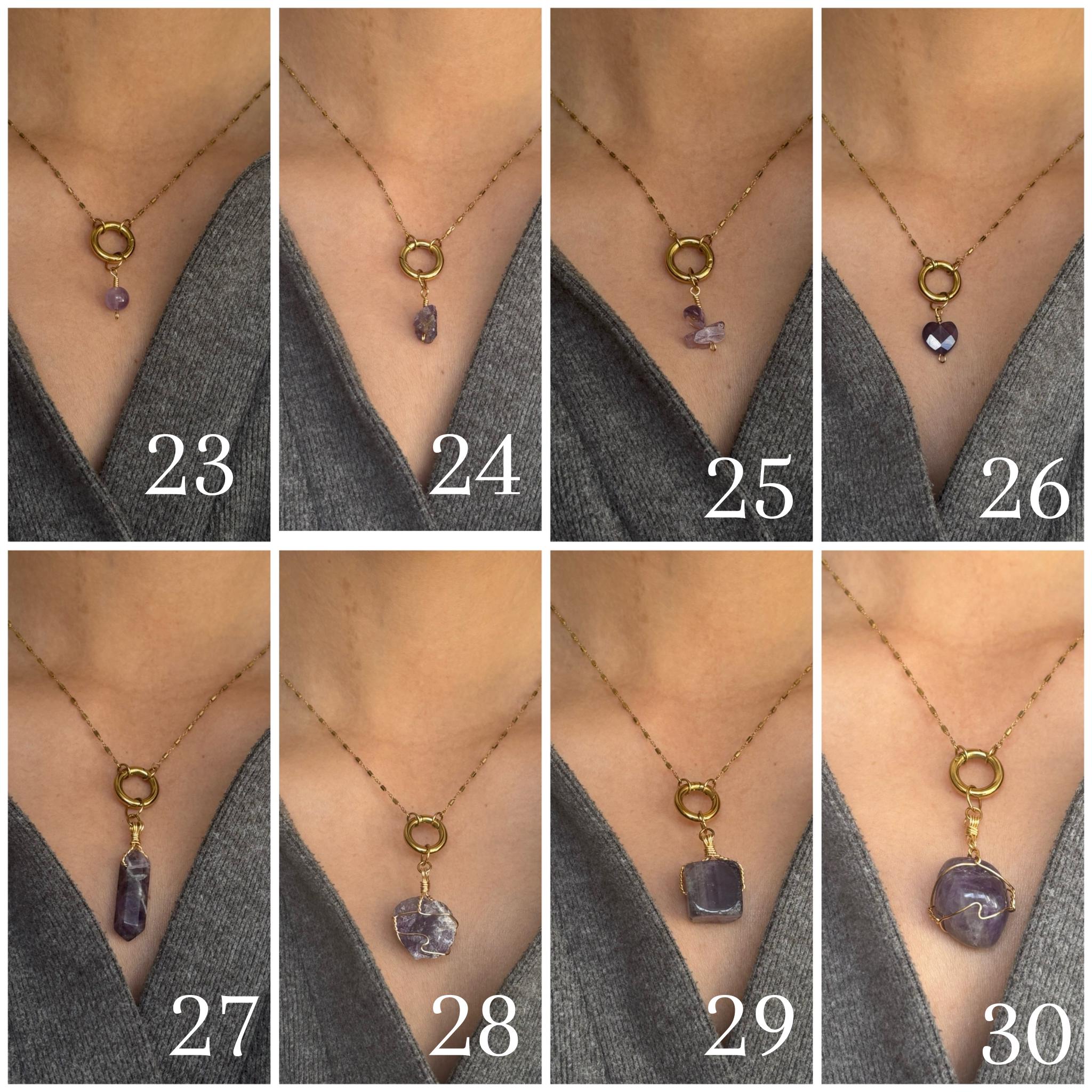 Choose Your Own Crystal Charm - Healing Crystal Pendant, Spiritual ...