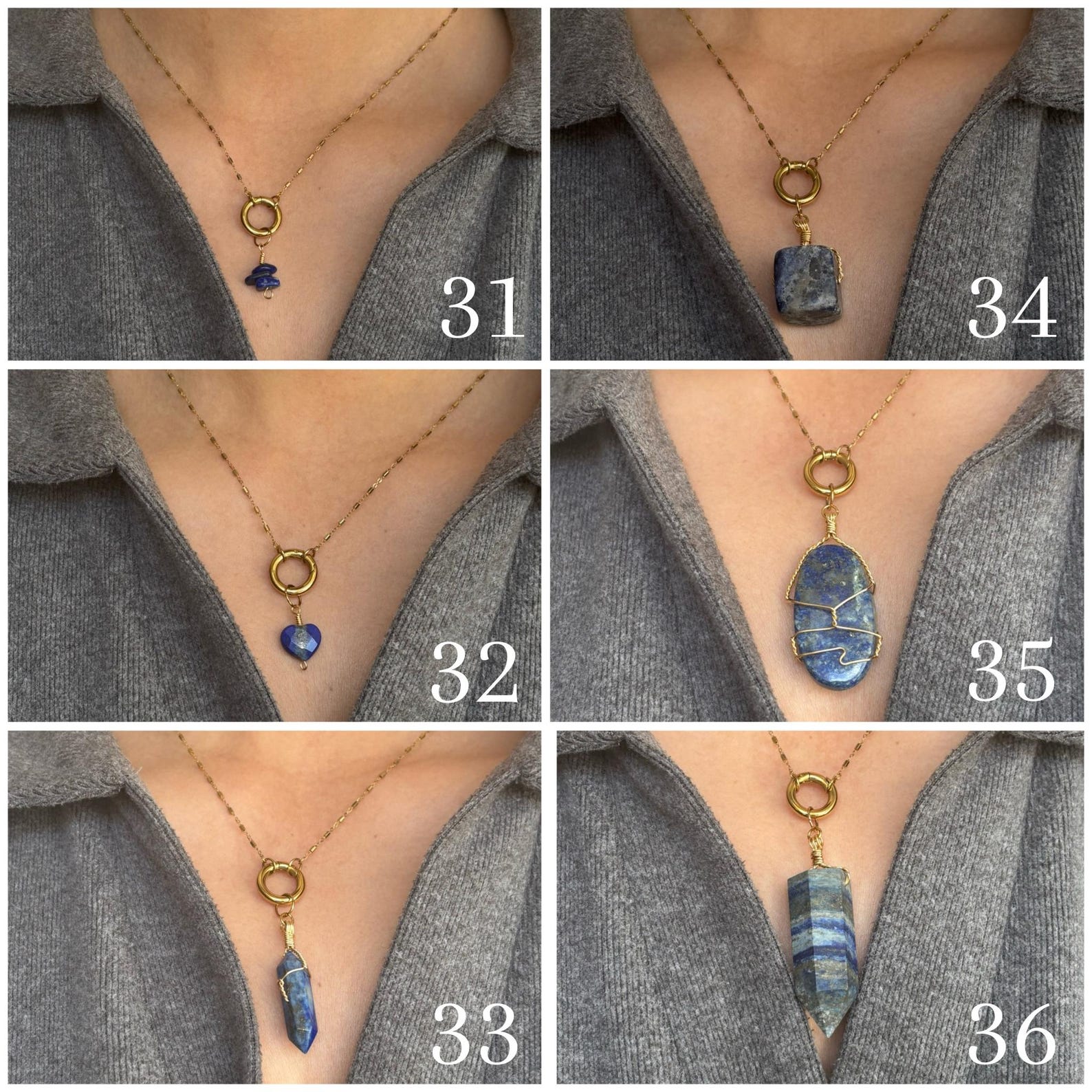 Choose Your Own Crystal Charm - Healing Crystal Pendant, Spiritual ...