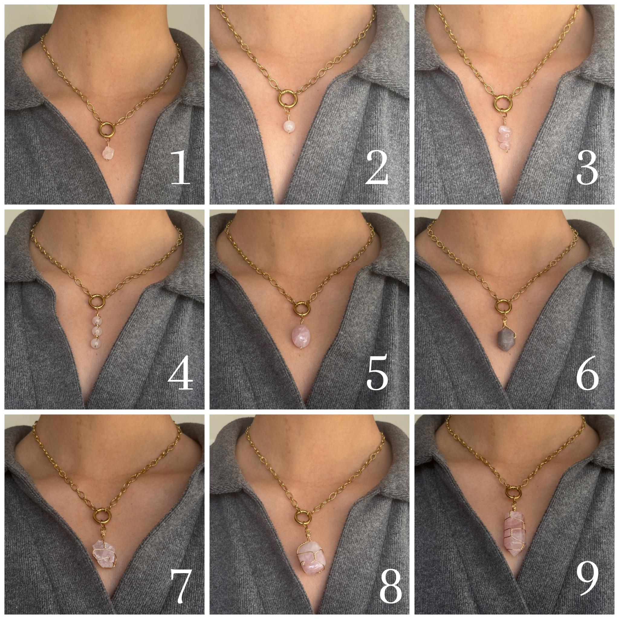 Choose Your Own Crystal Charm - Healing Crystal Pendant, Spiritual ...
