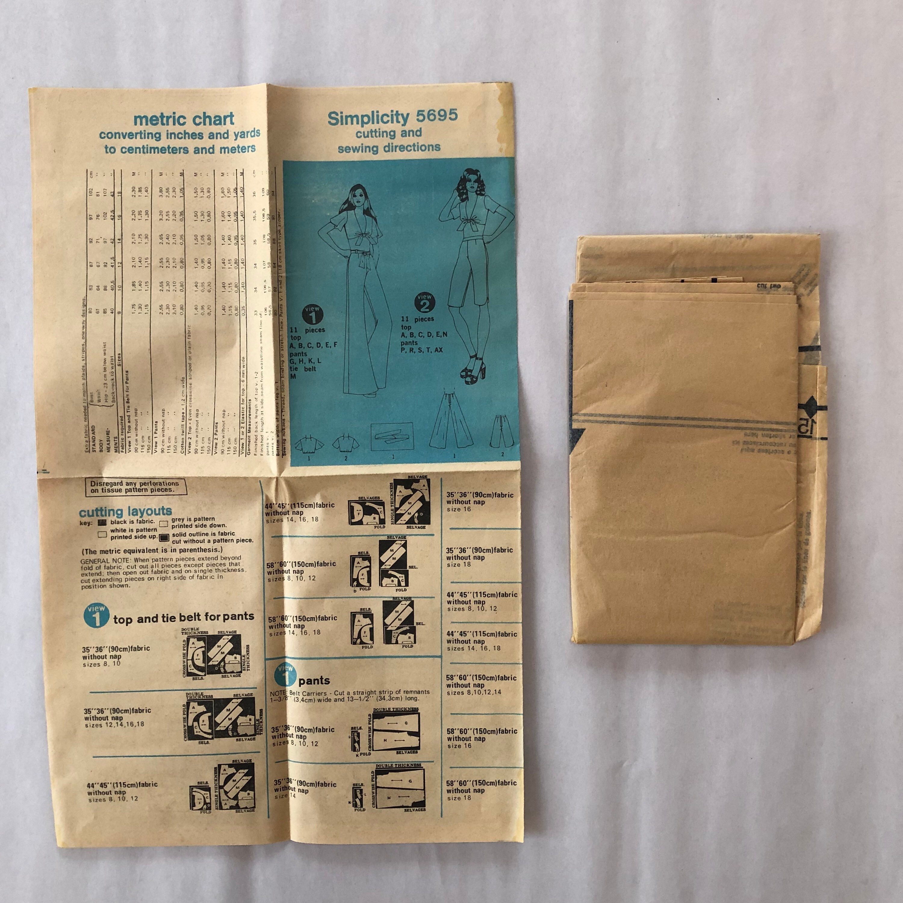 Simplicity Sewing Pattern 5695 1970s Hippie Boho Flower Child - Etsy