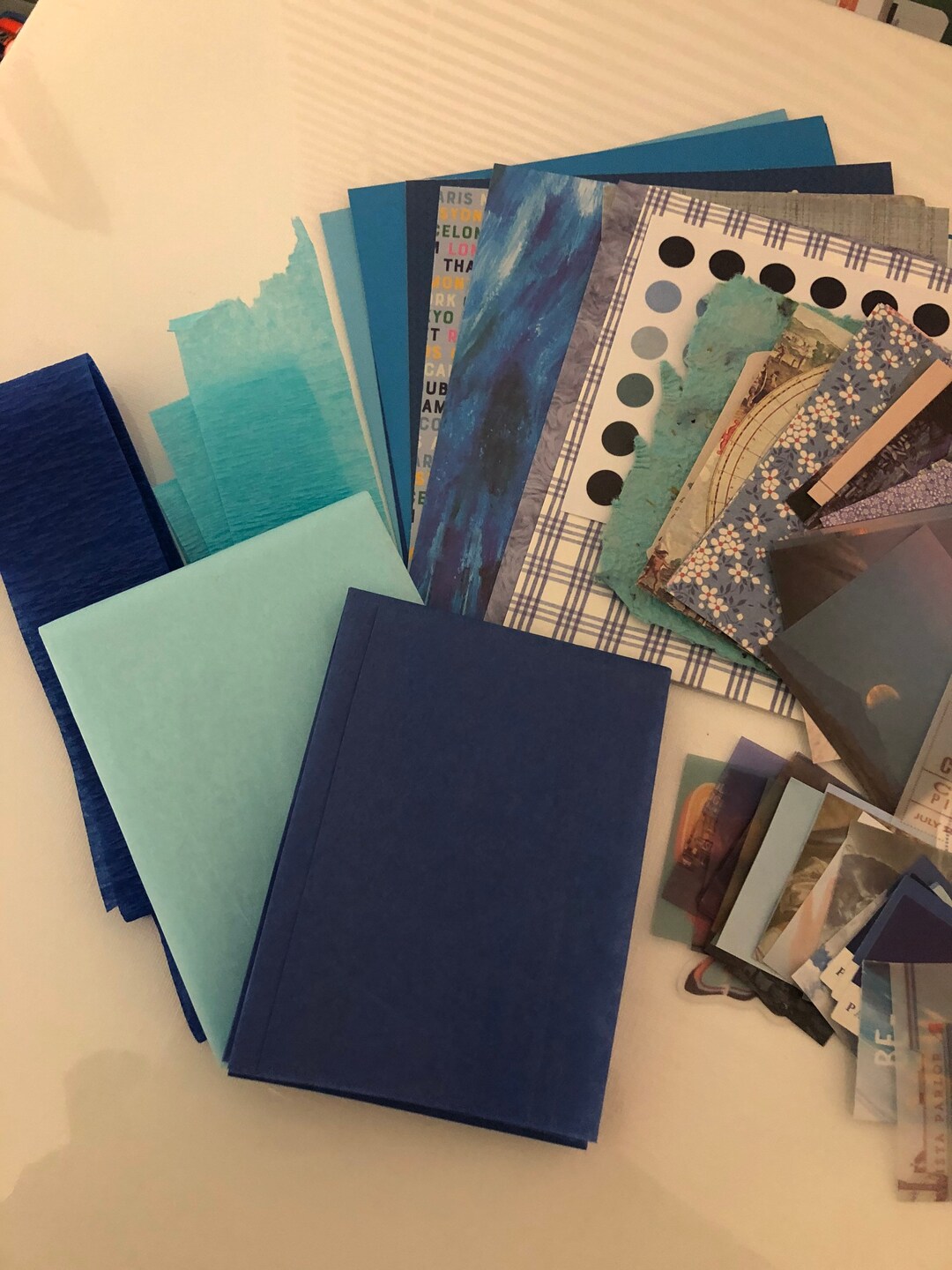 Blue Variety Pack 100 Pieces of Ephemera for - Etsy