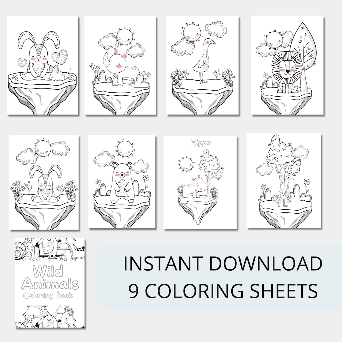 Coloring pages for kids games for kids coloring book | Etsy